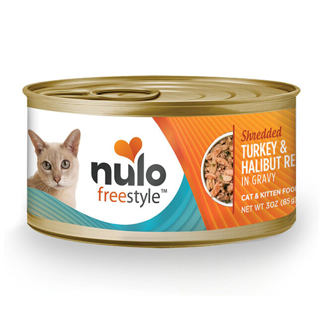 Nulo FreeStyle Cat Food - Shredded Turkey & Halibut Recipe in Gravy - 3 ...