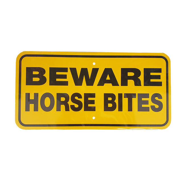 Noble Beasts Graphics Sign - Beware Horse Bites | The Cheshire Horse