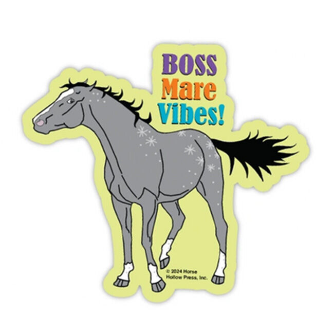 Horse Hollow Press Die-Cut Sticker - Boss Mare Vibes | The Cheshire Horse