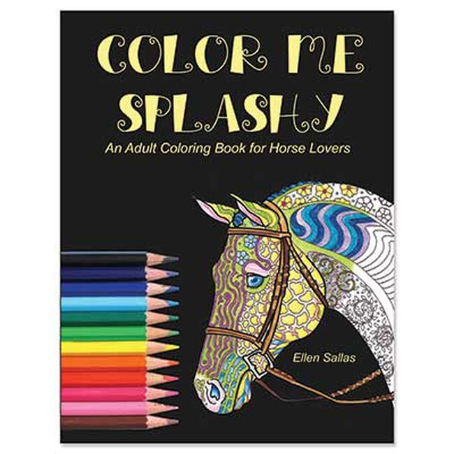 horse adult coloring book