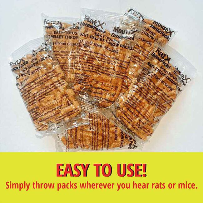RatX Non-Toxic Bait Pellet Throw Pack for Mice & Rats - 6-Pack | The ...