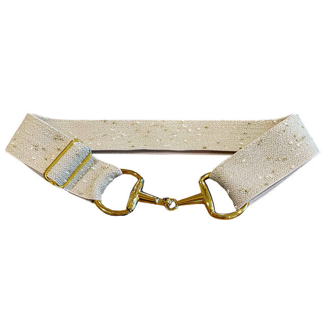 Anademi Stretch Belt with Gold-Tone Bit Buckle - Textures | The ...