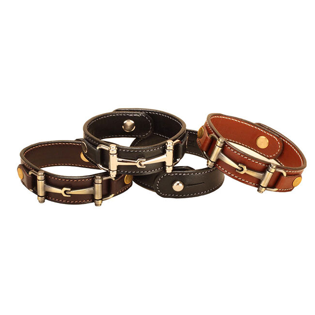leather snaffle bracelet