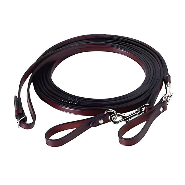 Tory Leather One Piece Draw Reins with Sliding Snaps | The Cheshire Horse