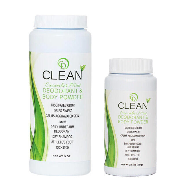 Coat Defense CLEAN Deodorant & Body Powder for Humans - Cucumber Mint ...