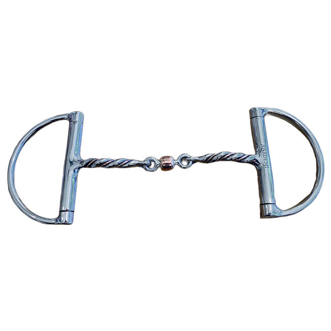 Anademi Copper Wire Twist and Barrel D-Ring Bit | The Cheshire Horse