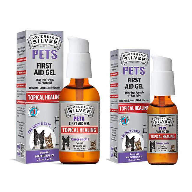 Sovereign Silver Pets First Aid Gel - Topical Healing for Dogs & Cats ...
