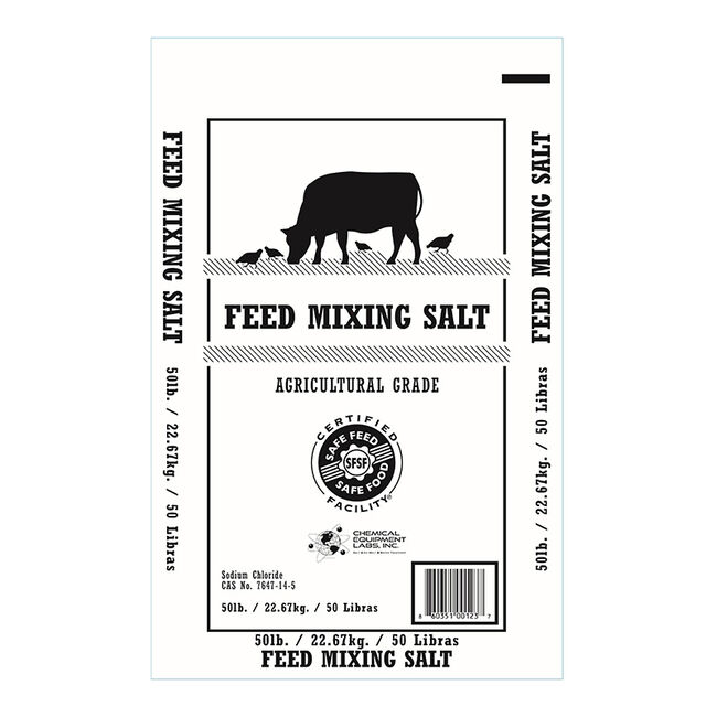 Chemical Equipment Labs Agricultural Grade Feed Mixing Salt - 50 lb ...