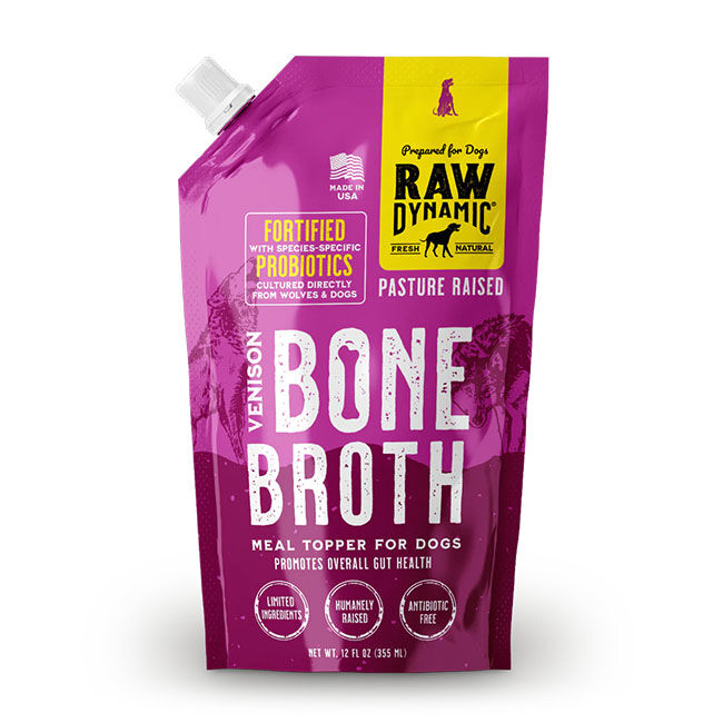 Raw Dynamic Frozen Bone Broth - Venison Formula - 12 oz | The Cheshire ...