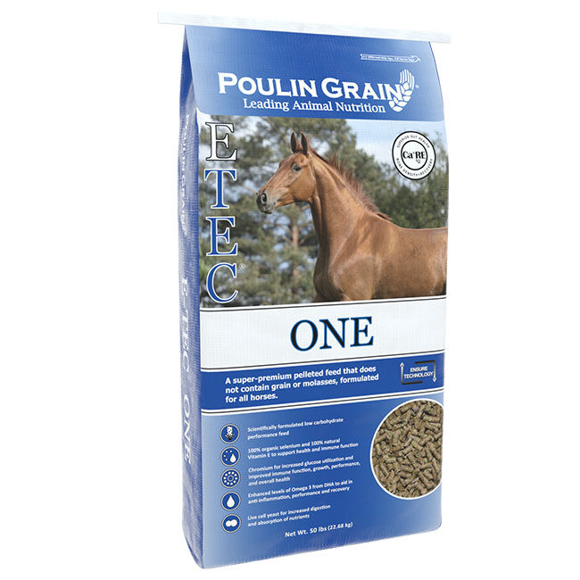 Poulin Grain E-TEC One Horse Pellets - 50 lb | The Cheshire Horse