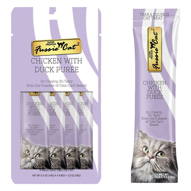 Fussie Cat Puree Chicken with Duck - 4 Count | The Cheshire Horse