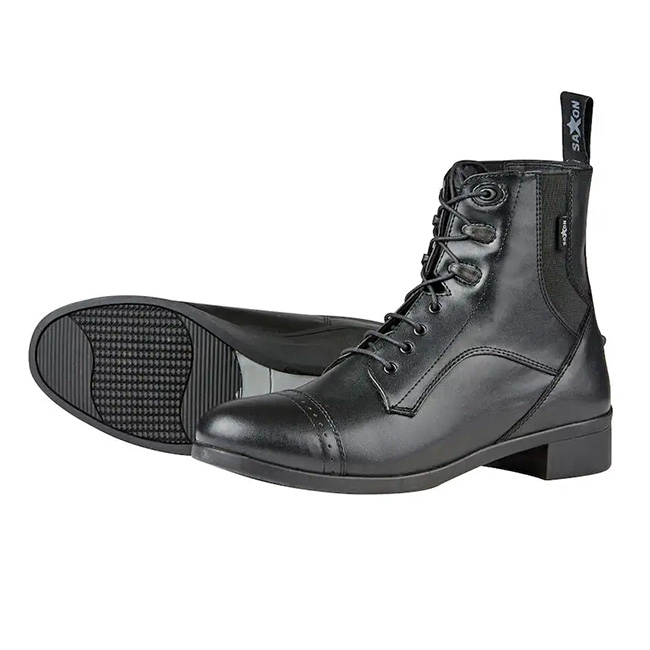 Saxon Women's Syntovia Lace Paddock Boot - Black | The Cheshire Horse
