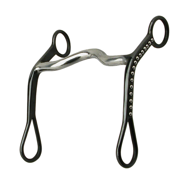 Toklat Sweet Iron Low Port Mouthpiece Bit with Black Satin & Stainless ...