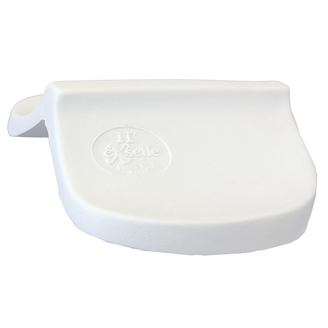 Exselle Round Cantle Riser Pad - White | The Cheshire Horse
