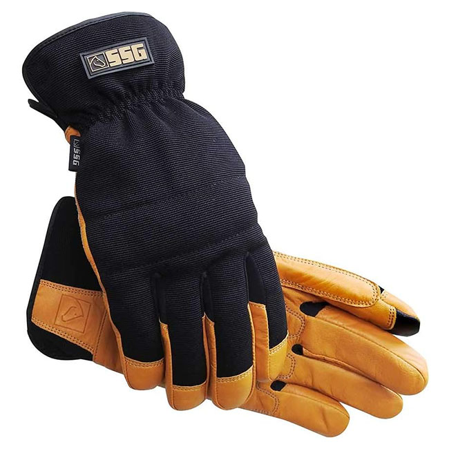SSG Gloves Winter Ride N' Ranch Gloves - Black/Tan | The Cheshire Horse