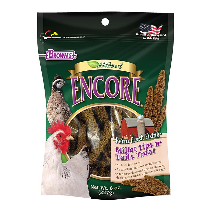 Brown's Encore Natural Farm Fresh Fixins - Millet Tips n' Tails Treat ...