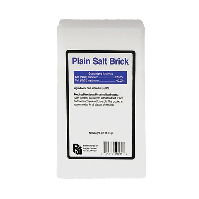Roto Salt Plain White Salt Block - 4 lb | The Cheshire Horse