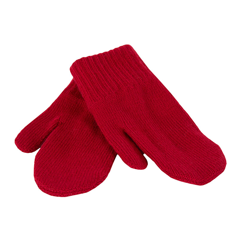 Janus Kids' 90% Merino Wool Mittens - Red | The Cheshire Horse