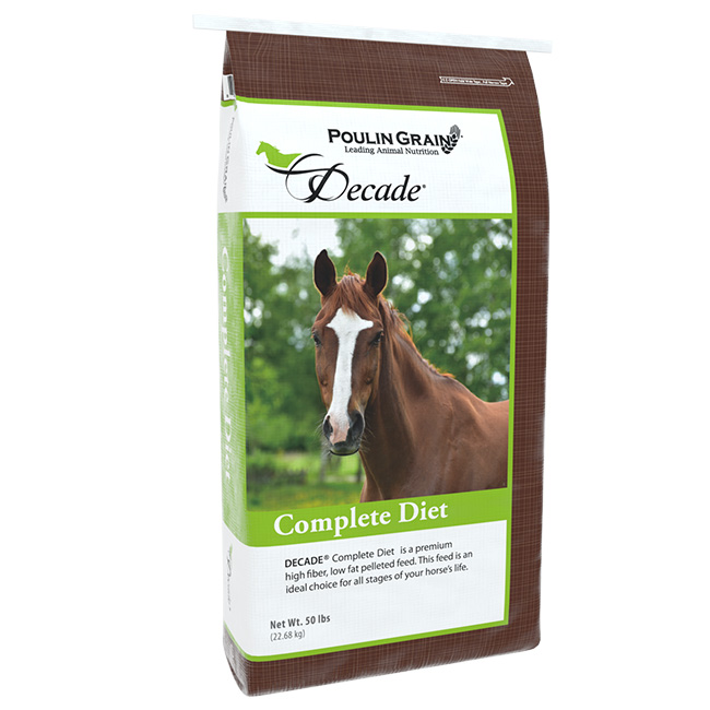 Poulin Grain Decade Complete Diet - Pellets - 50 lb | The Cheshire Horse