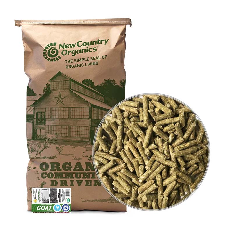 New Country Organics Goat Pellets - 40 lb | The Cheshire Horse