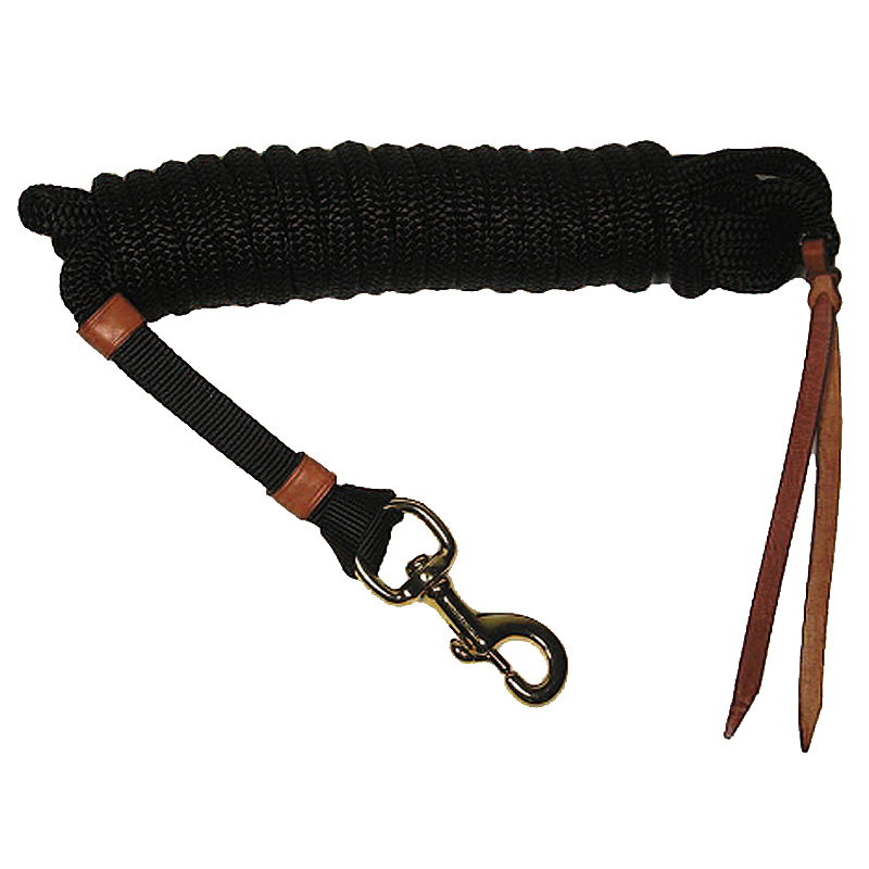 Triple E 30' Nylon Rope Lunge Line - Black | The Cheshire Horse
