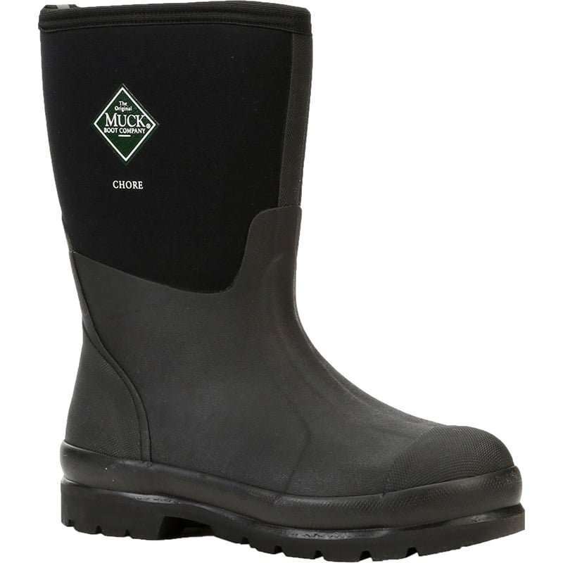Muck Boot Company Unisex Classic Mid Chore Boot - Black | The Cheshire ...