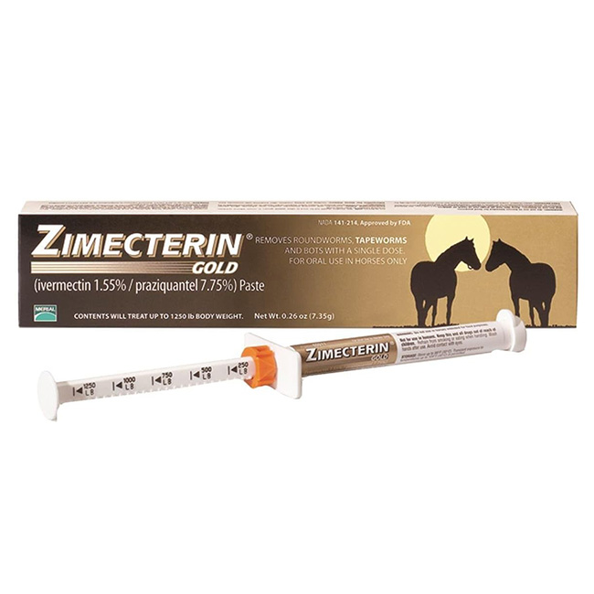Merial Zimecterin Gold Paste Dewormer - 7.35 g | The Cheshire Horse