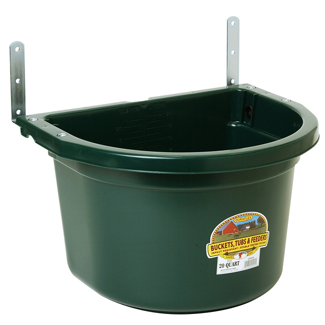 DuraFlex 5 Gallon Fence Feeder Green | The Cheshire Horse