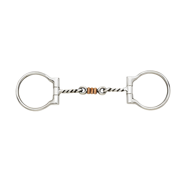 Turn-Two Equine Stainless Steel Twisted 3-Piece D-Ring Bit | The ...