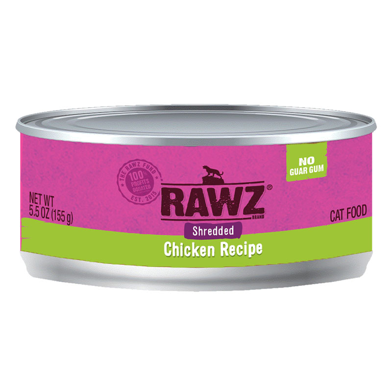 RAWZ Shredded Cat Food - Chicken Recipe - 5 oz | The Cheshire Horse