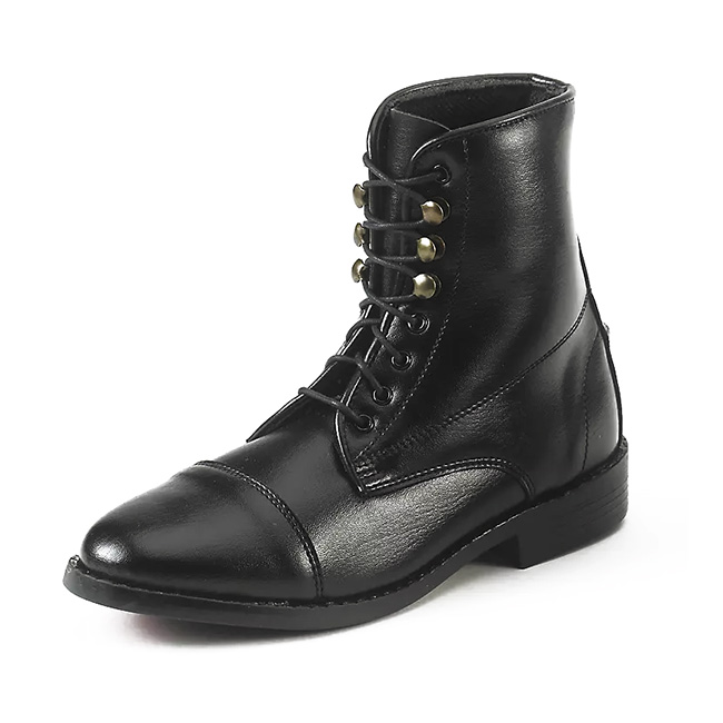 EquiStar Women's All-Weather Synthetic Lace Paddock Boot - Black | The ...