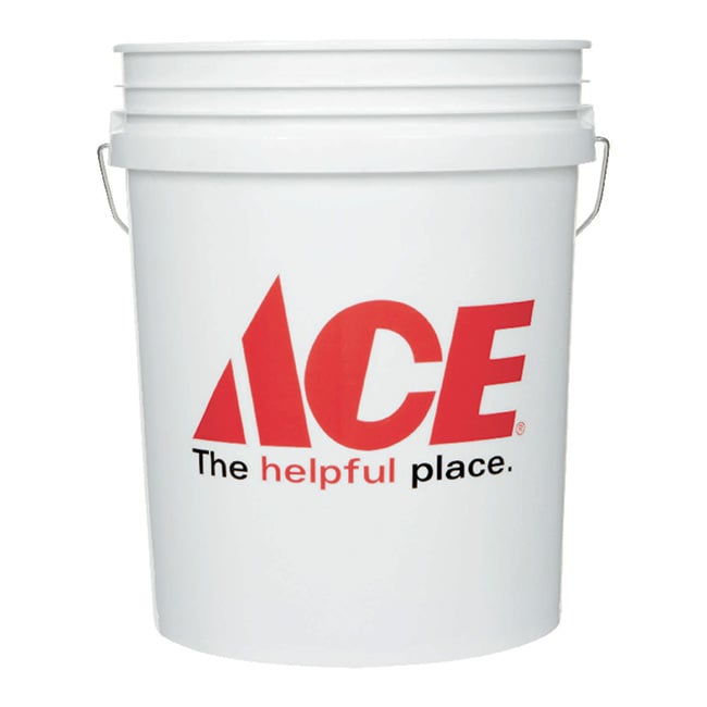 Ace Hardware Bucket - 5-Gallon Capacity - White | The Cheshire Horse