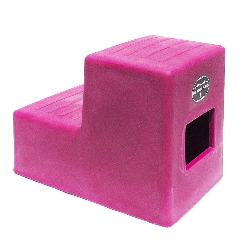 High Country 2-Step Mounting Block Pink | The Cheshire Horse