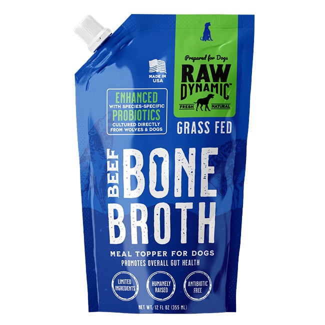 Raw Dynamic Frozen Bone Broth - Beef Formula - 12 oz | The Cheshire Horse
