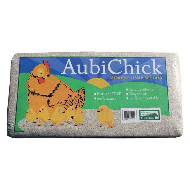 Aubiose AubiChick Hemp Bedding - 22 lb | The Cheshire Horse