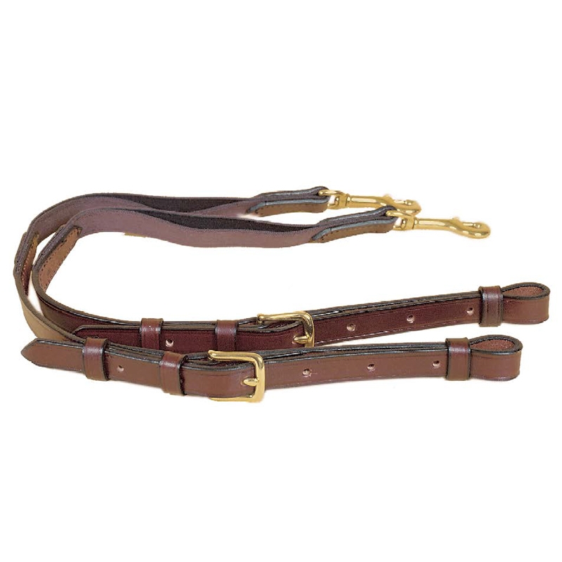 Tory Leather Bridle Leather & Elastic Side Reins | The Cheshire Horse