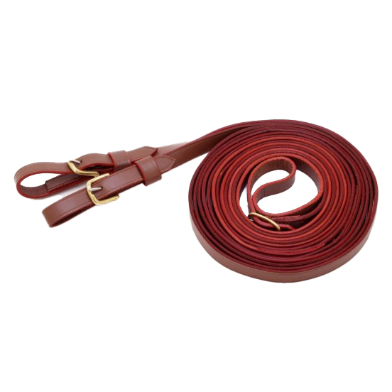 Tough1 Leather Harness Driving Reins | The Cheshire Horse