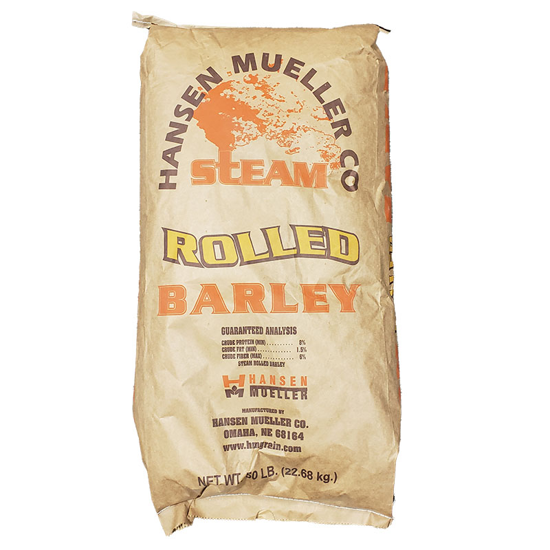 Kalmbach Feeds Steam Rolled Barley - 50 lb | The Cheshire Horse