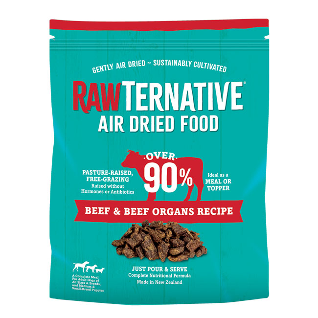 Grandma Mae's RawTernative Air-Dried Dog Food - Beef & Beef Organs ...