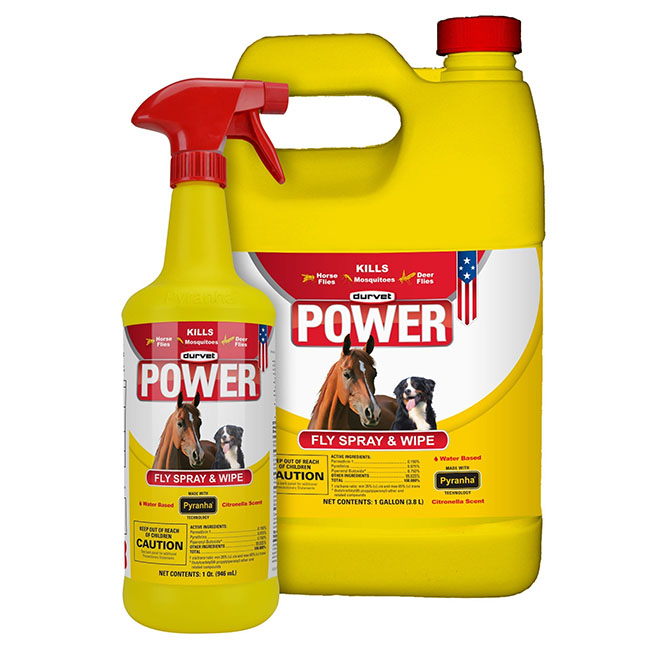 Durvet Power Fly Spray & Wipe | The Cheshire Horse